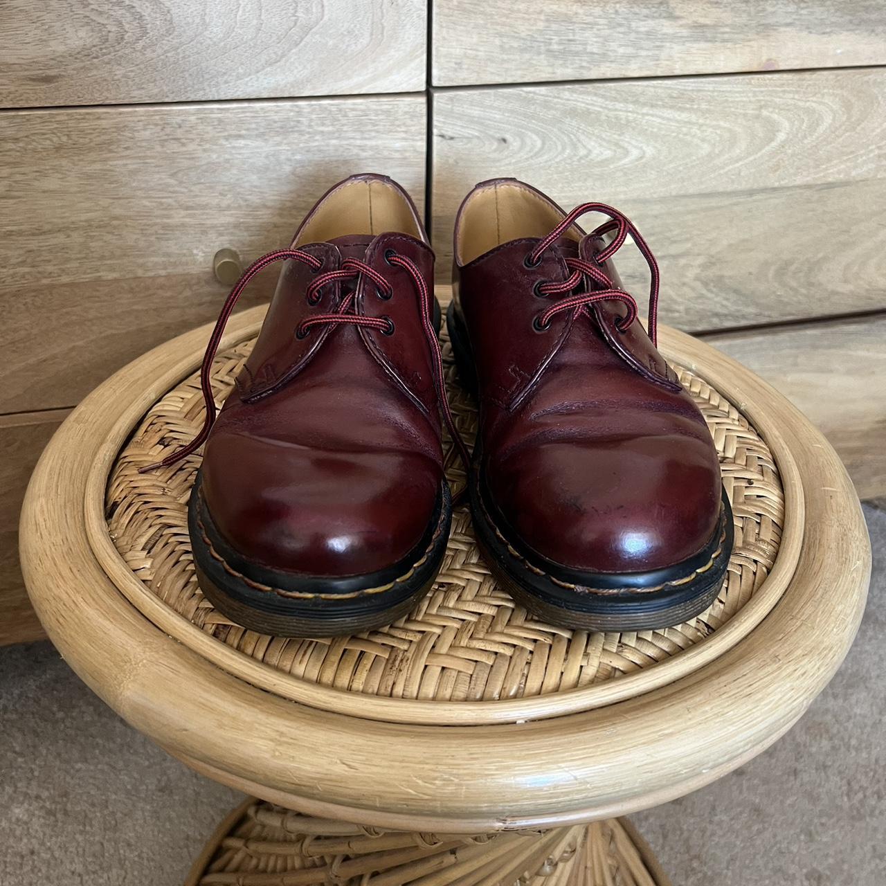 Amazing cherry red DM’s UK size 5. Barely worn so in... - Depop
