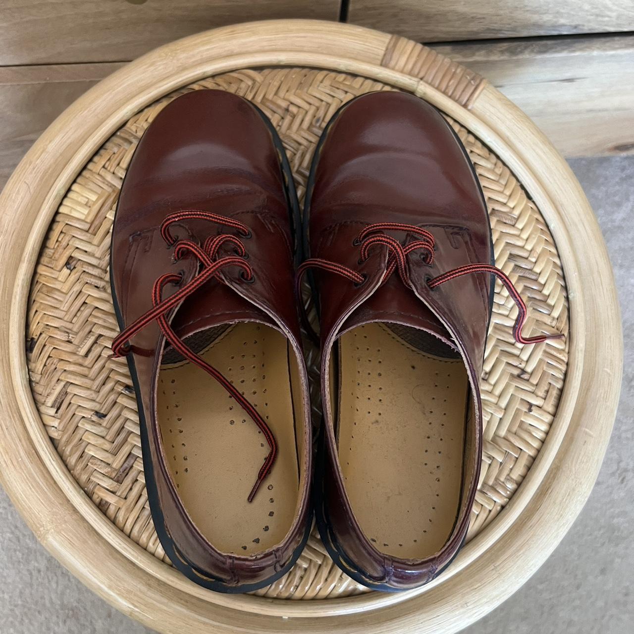 Amazing cherry red DM’s UK size 5. Barely worn so in... - Depop