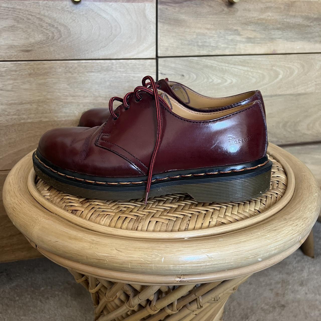 Amazing cherry red DM’s UK size 5. Barely worn so in... - Depop
