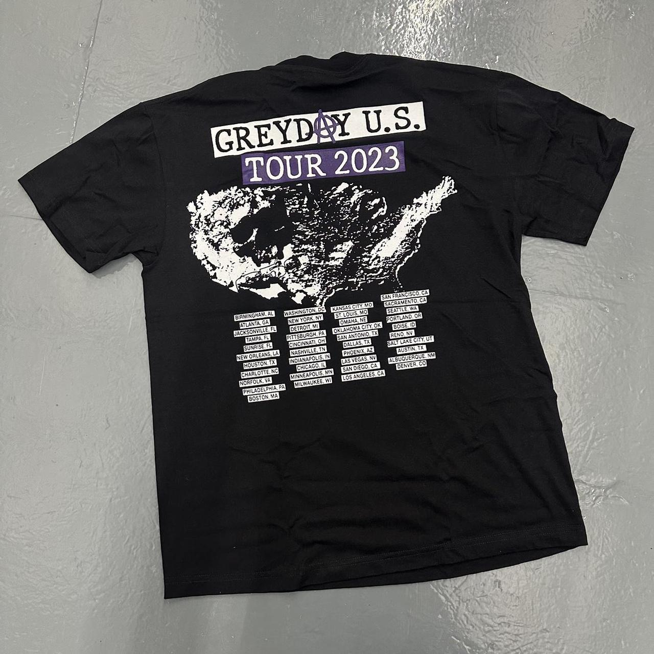 g59 records grey day 2023 tour t shirt brand new... - Depop