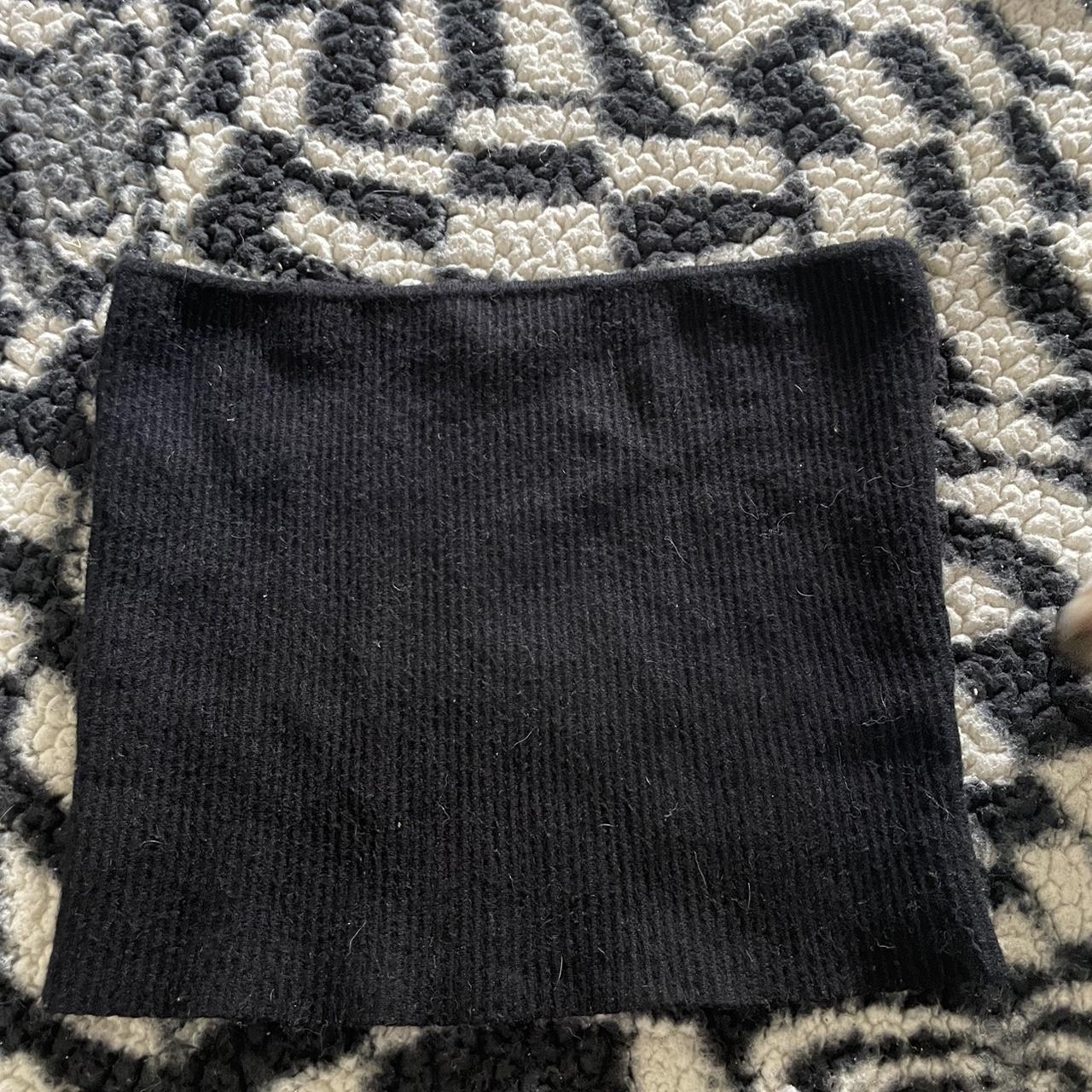 pacsun black knit tube top will re wash and lint... - Depop