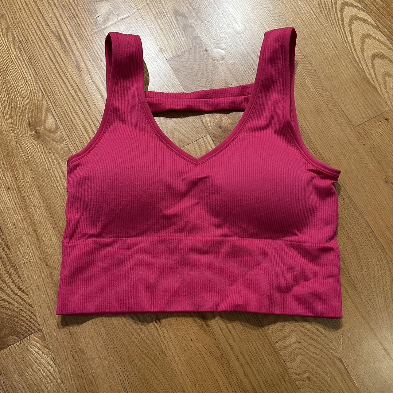 90 degree by relfex hot pink sporta bra size:... - Depop