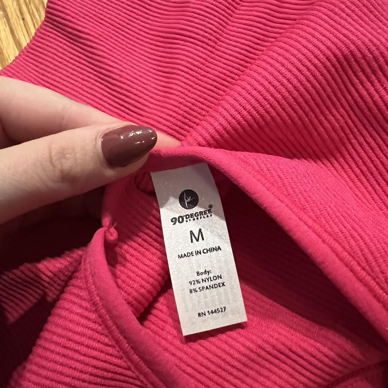 90 degree by relfex hot pink sporta bra size:... - Depop