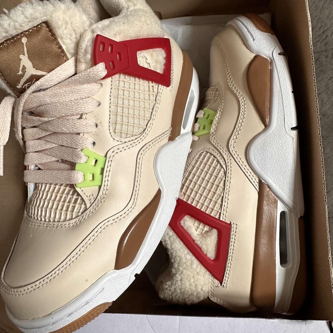 Jordan Tan and Cream Trainers | Depop