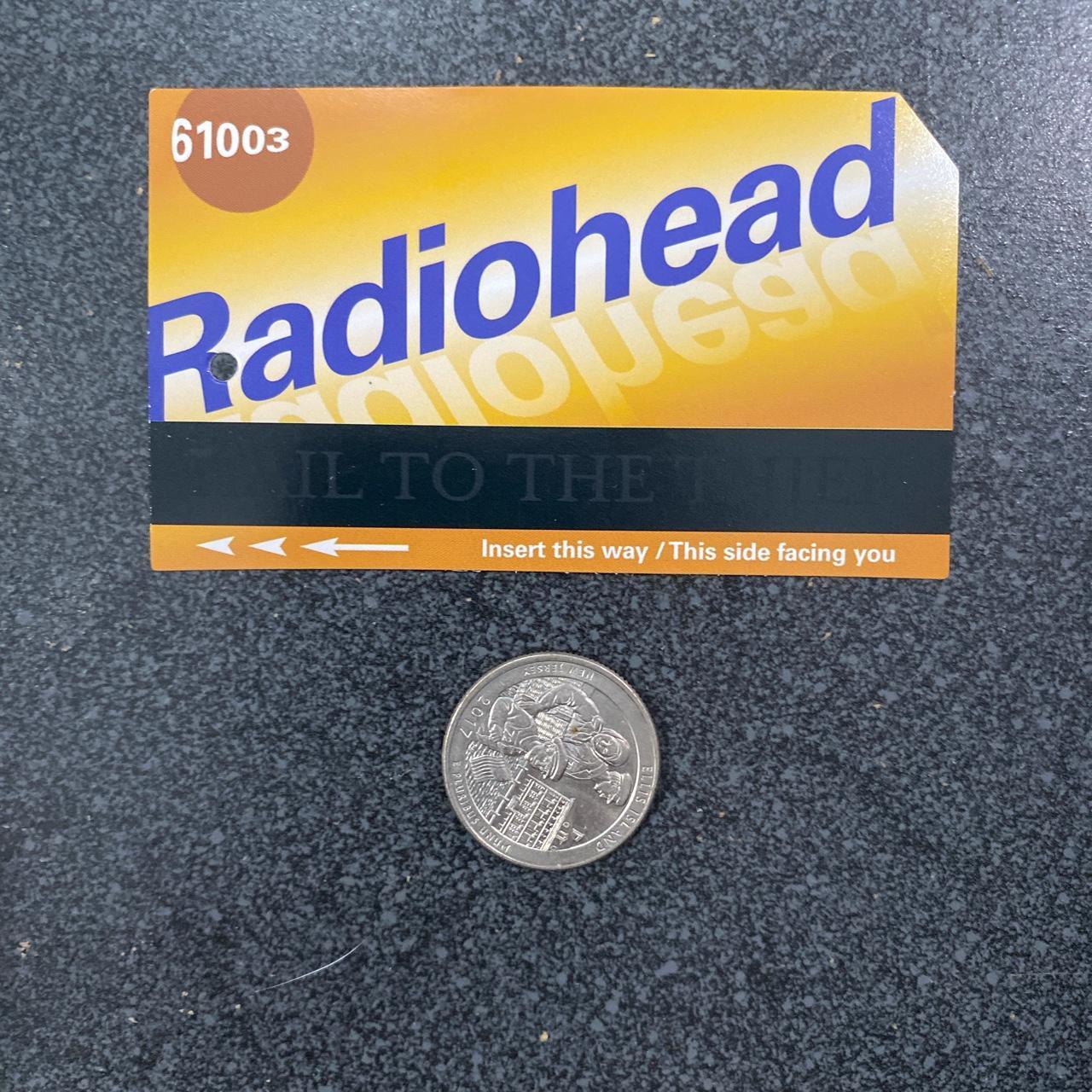Radiohead promotional Metro card - Depop