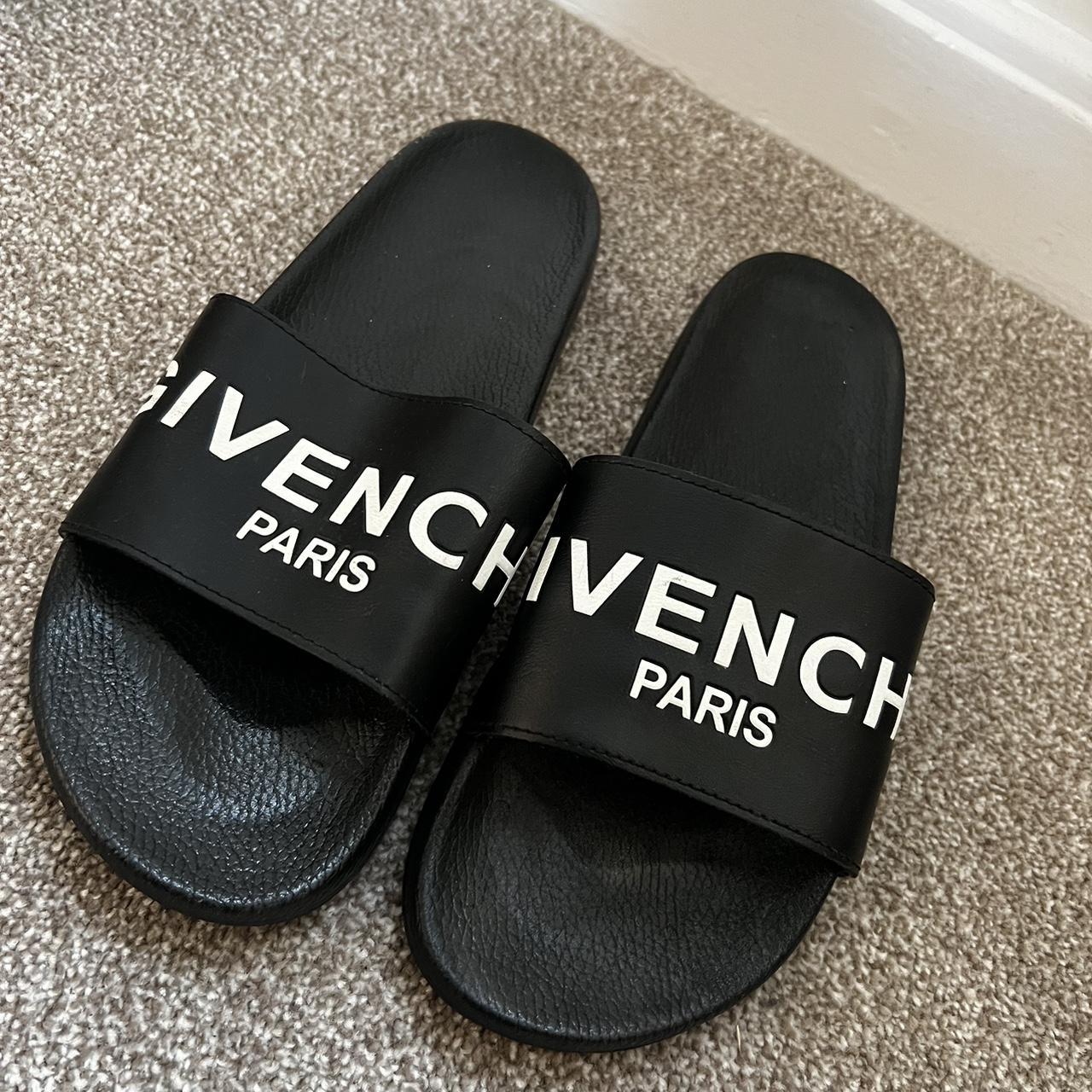 Givenchy Women's Black Slides | Depop