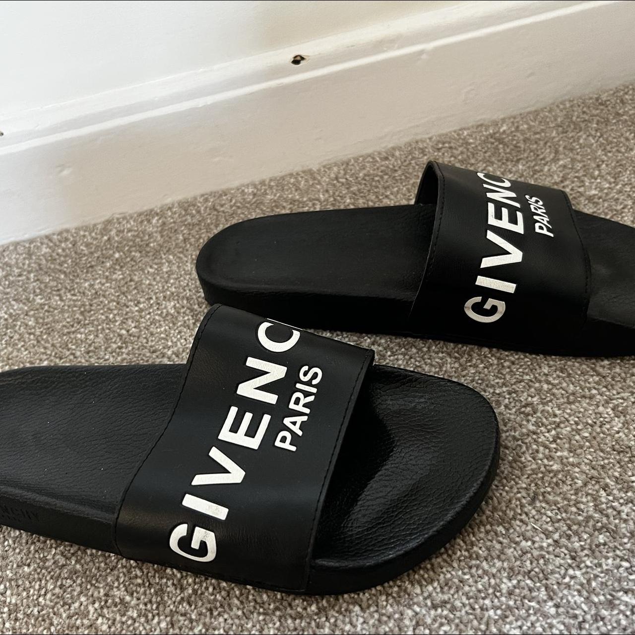 Givenchy Women's Black Slides | Depop