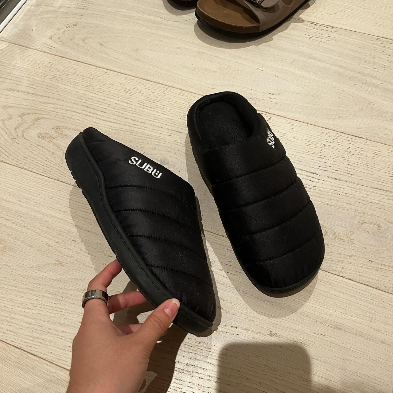 Subu black slippers Used lightly