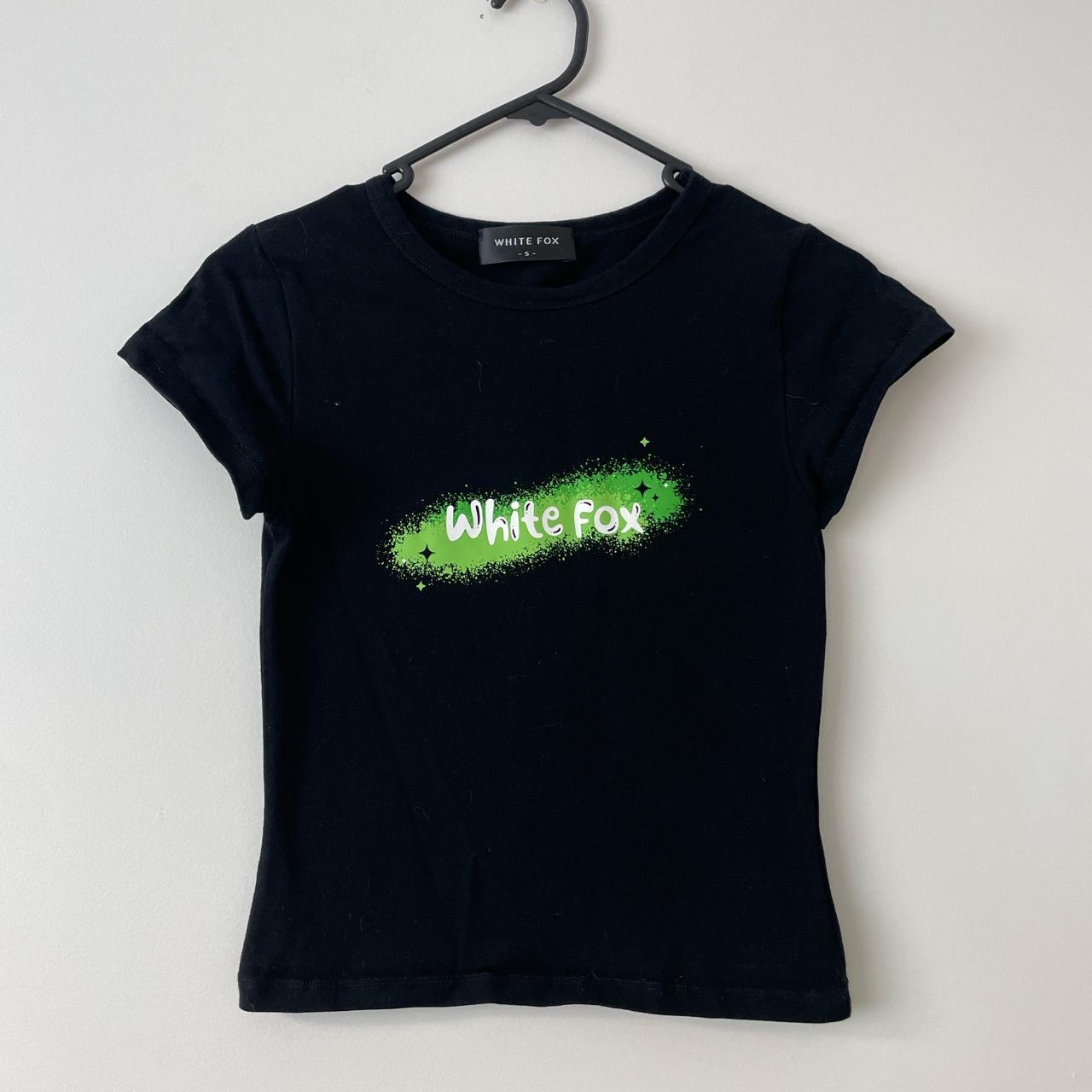 White Fox Crop Top - Depop