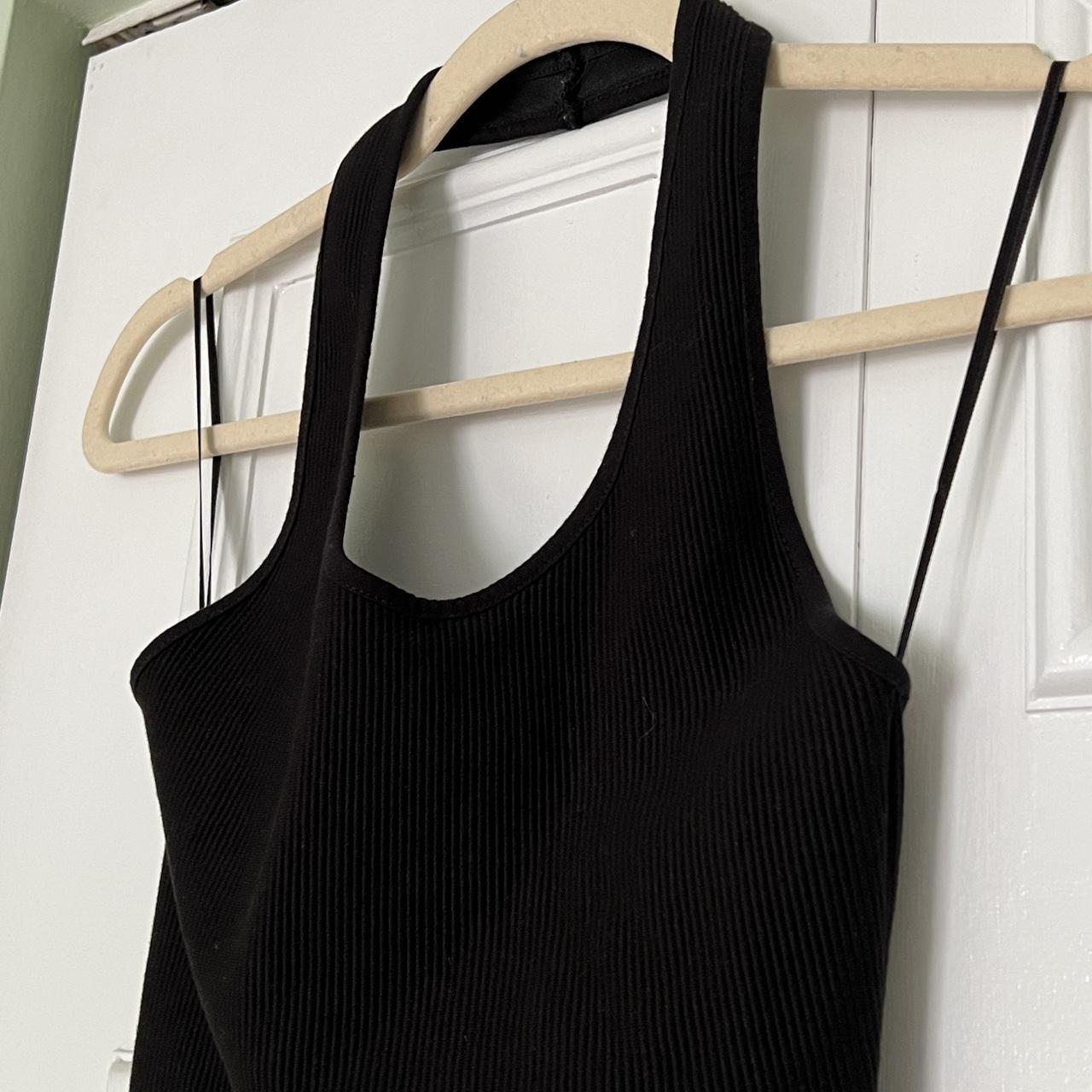 Topshop Women's Black Vest | Depop