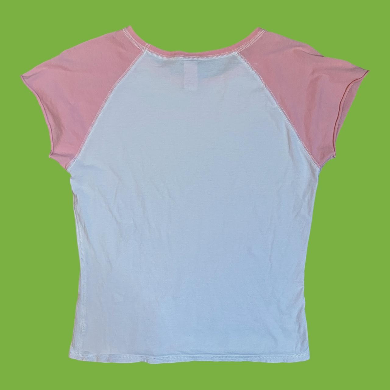 John Deere pink raglan baby tee, super cute and... - Depop