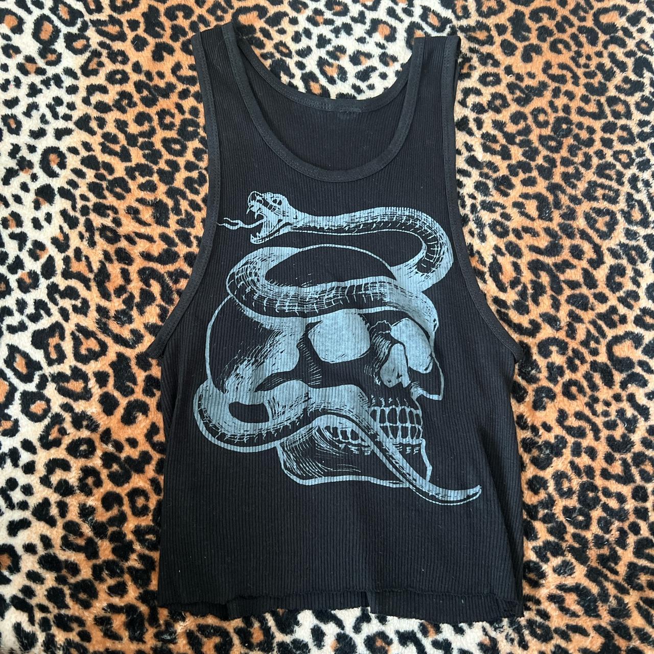 Backbite Cropped Tank Top Never Worn Size Small Depop
