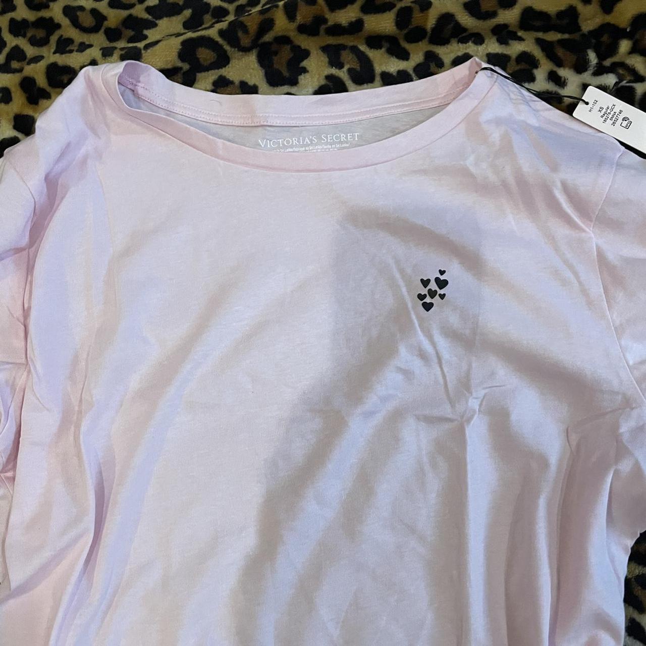 NEW victoria’s secret pink heart pajama... - Depop