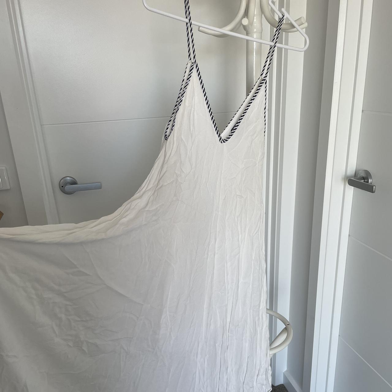 DOTTI WHITE MAXI BEACH DRESS - Stunning black and... - Depop