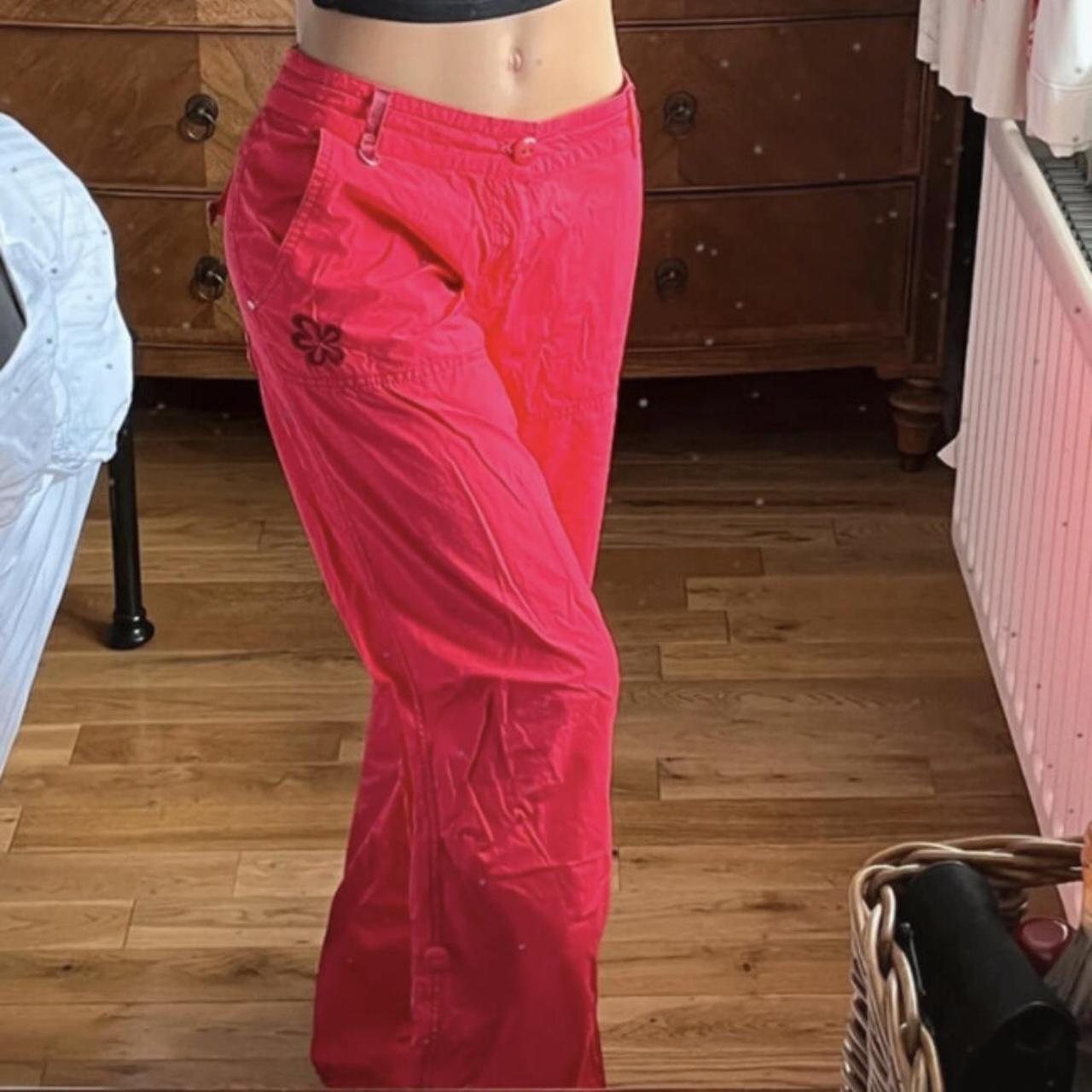 Coolest vintage hot pink cargos Hot pink cargo... - Depop