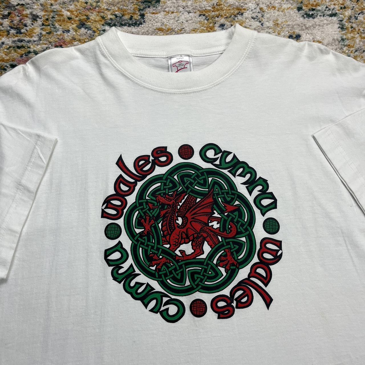 Vintage wales t shirt Great graphic Celtic cymru... - Depop
