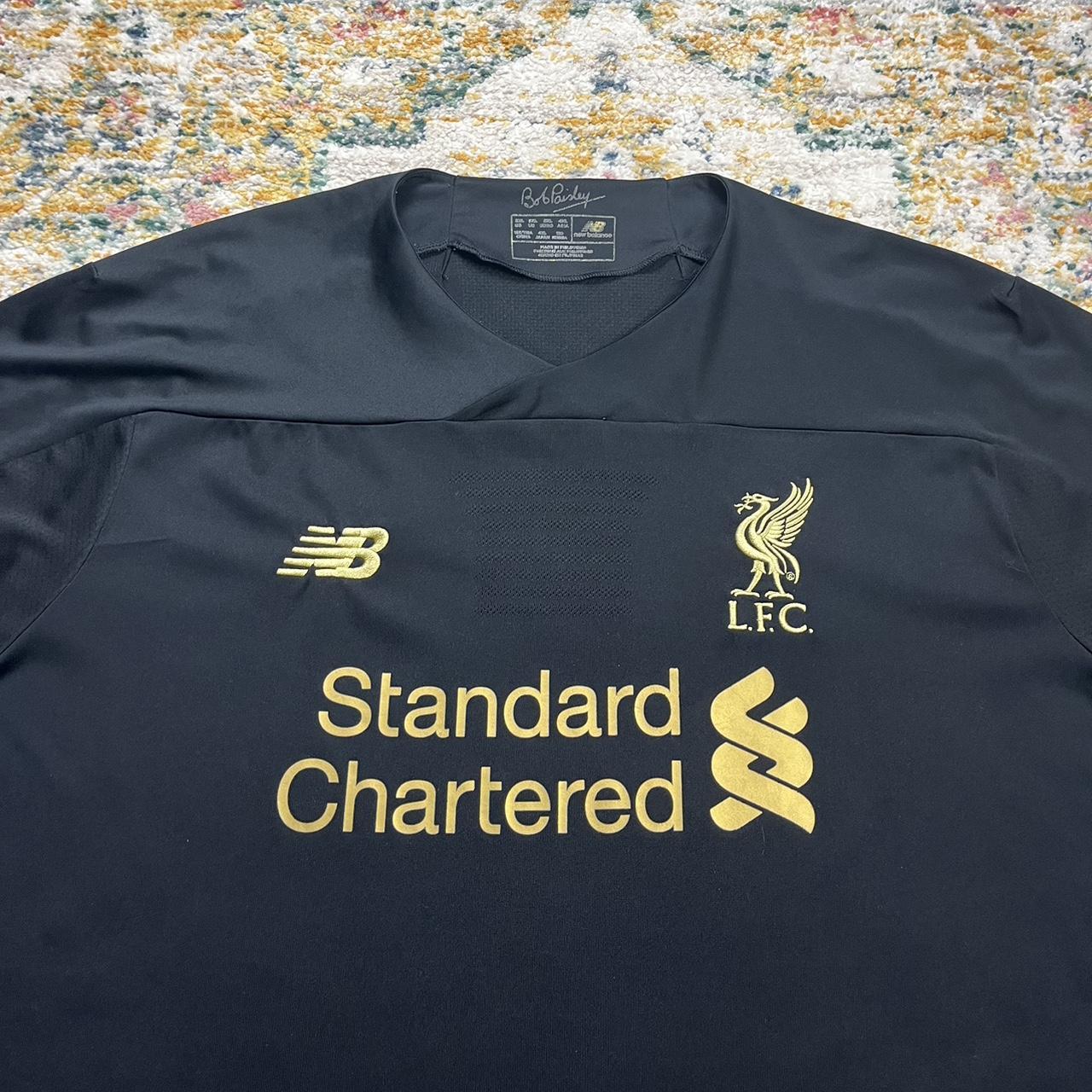 Liverpool new balance 19/20 keeper kit Black and... - Depop