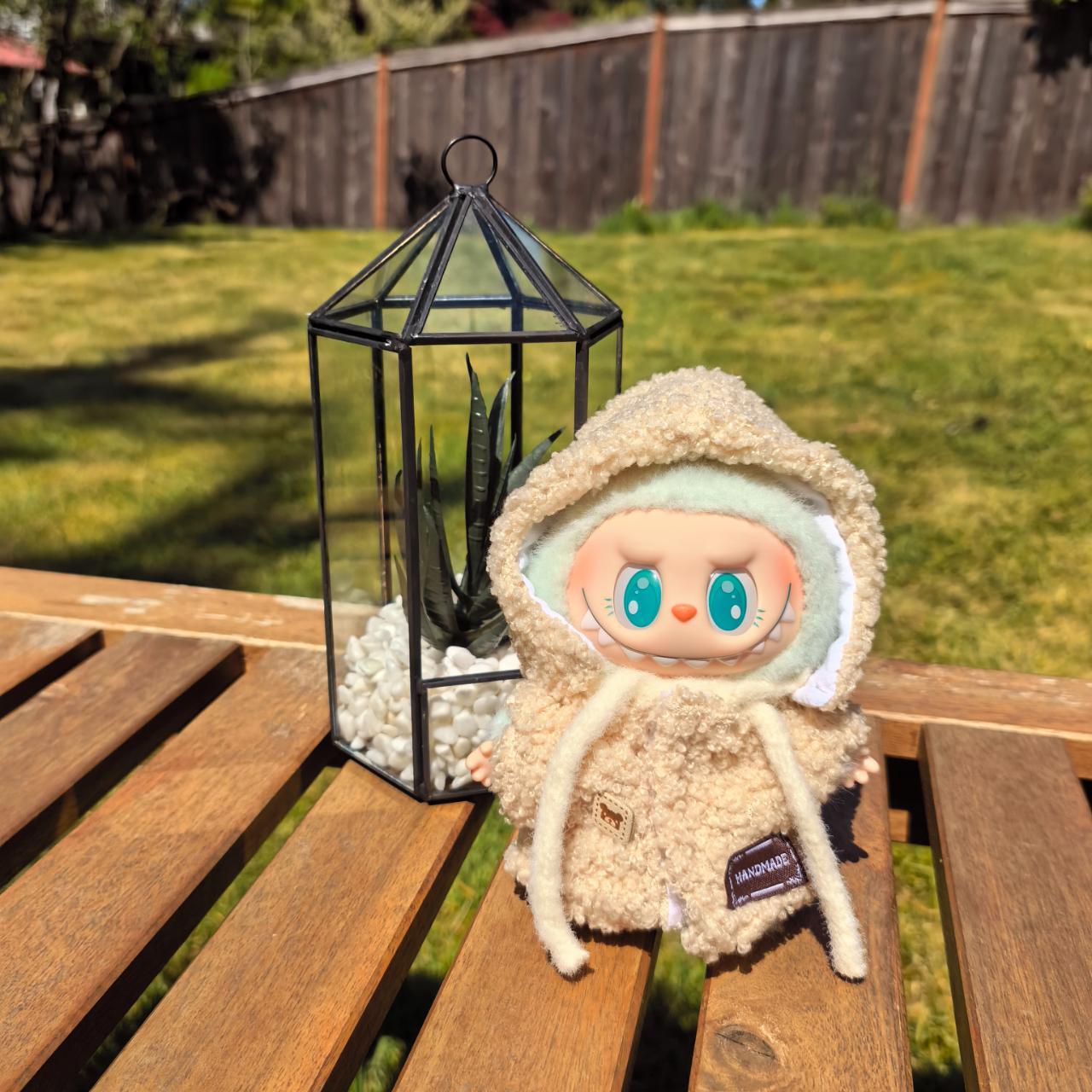 Brand new cute fluffy labubu outfit. Comes with 2... | Depop