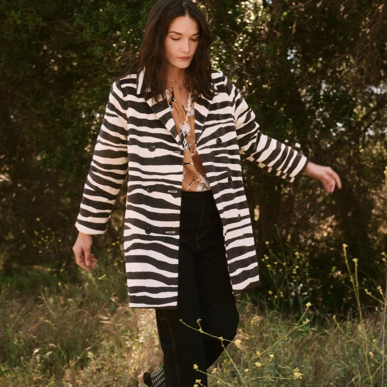 NWT The Great Vintage Zebra Coat Inspired by a... - Depop