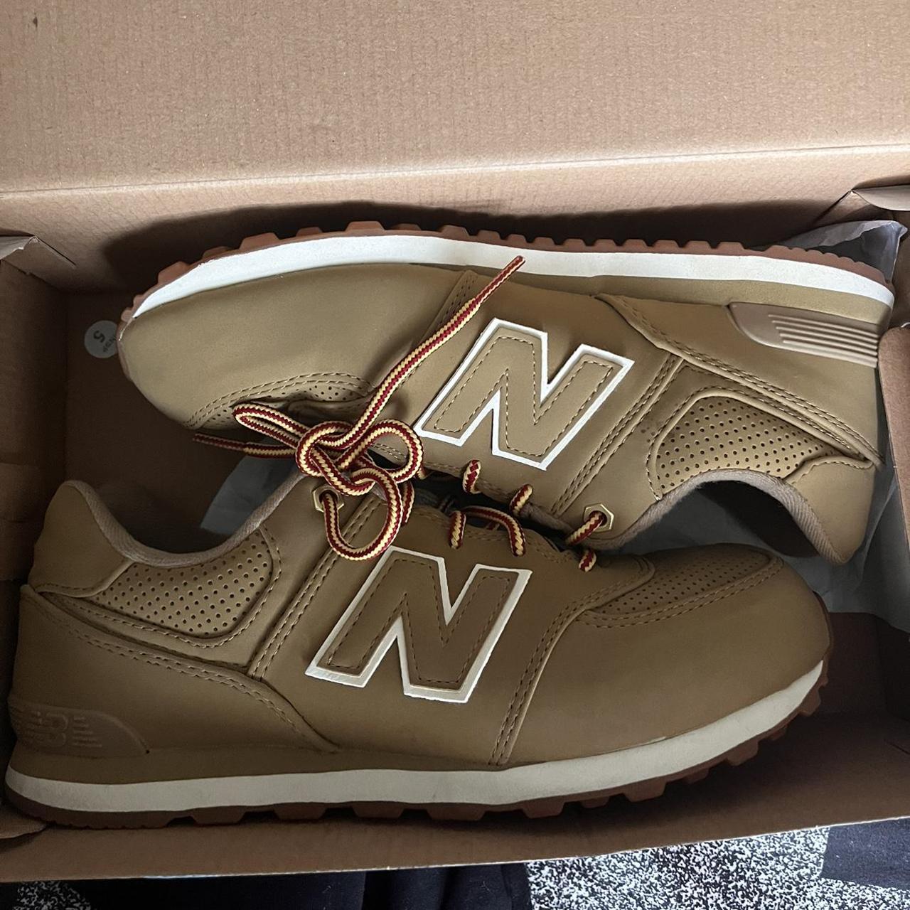New balance 574 trainers Size 5.5 Worn once Very... - Depop