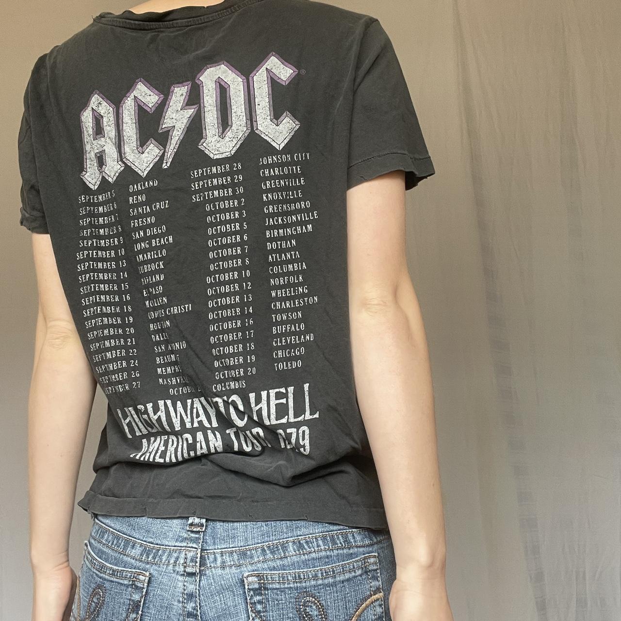 AC/DC band tee🦋 mid size loose fitting AC/DC graphic... - Depop