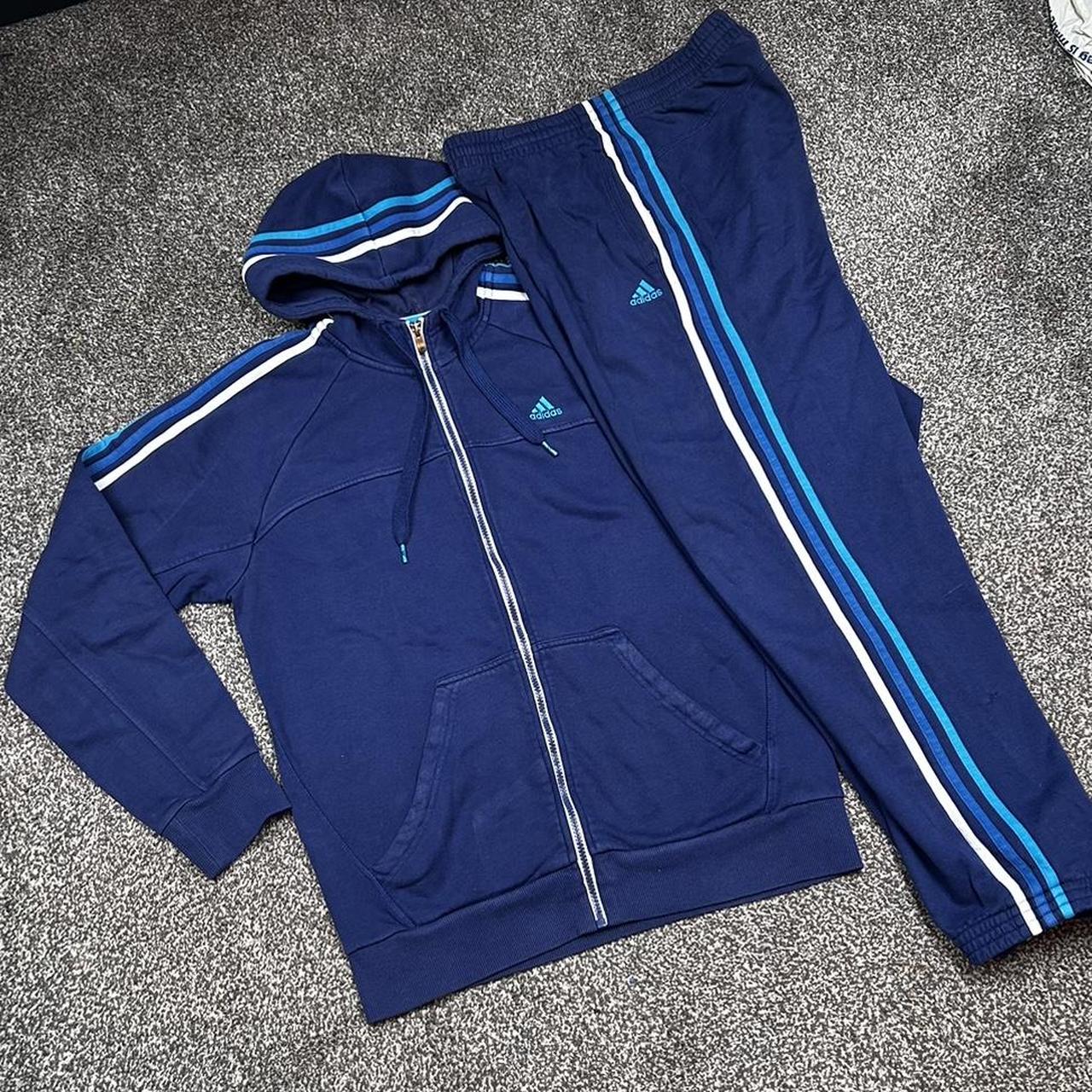Adidas performance essentials tracksuit Adidas... - Depop