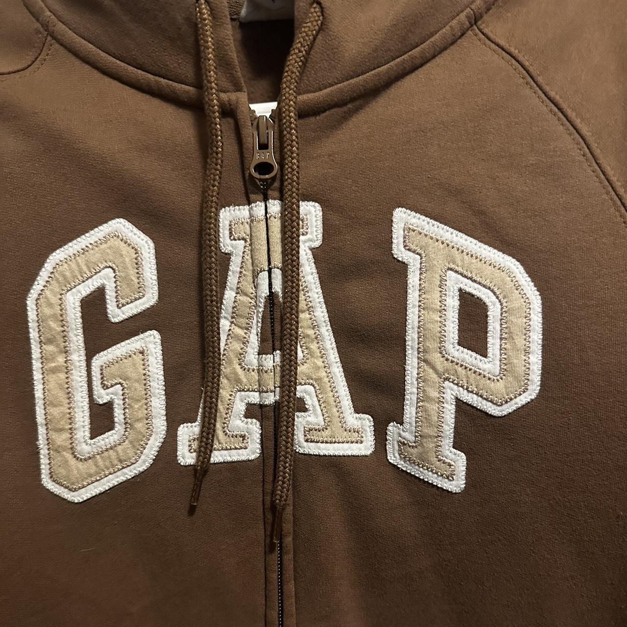 Monochromatic brown GAP zip-up. Brand new never... - Depop