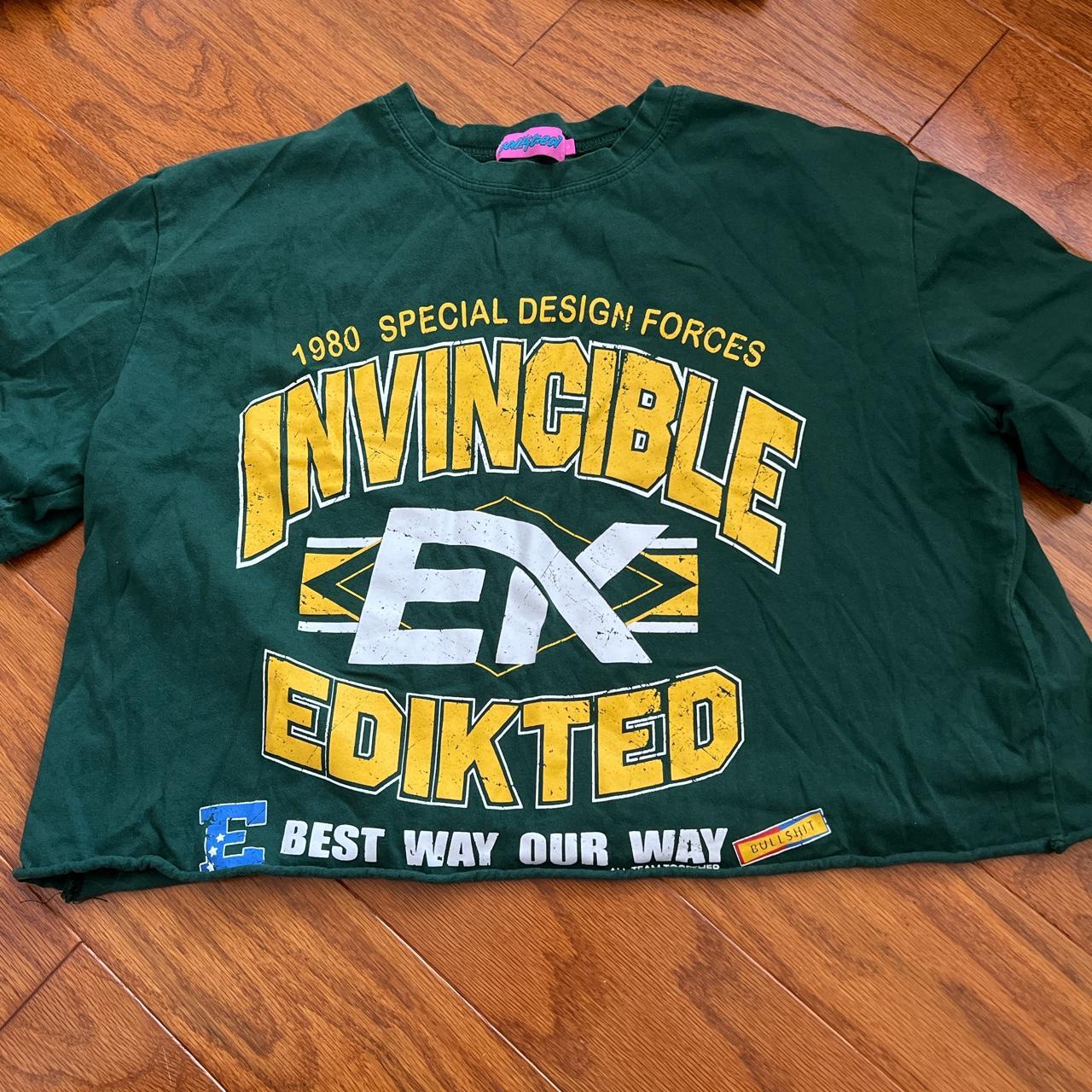 edikted cropped t-shirt - Depop