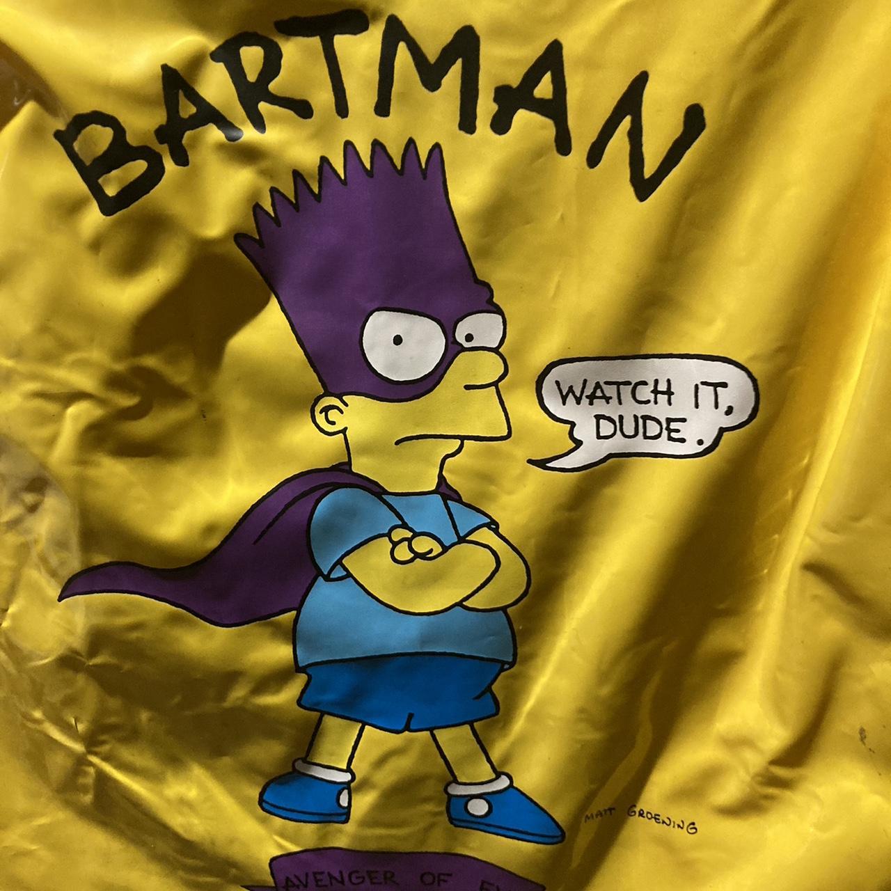 KIDS VINTAGE BART SIMPSON RAIN COAT JACKET SIZE 5... - Depop