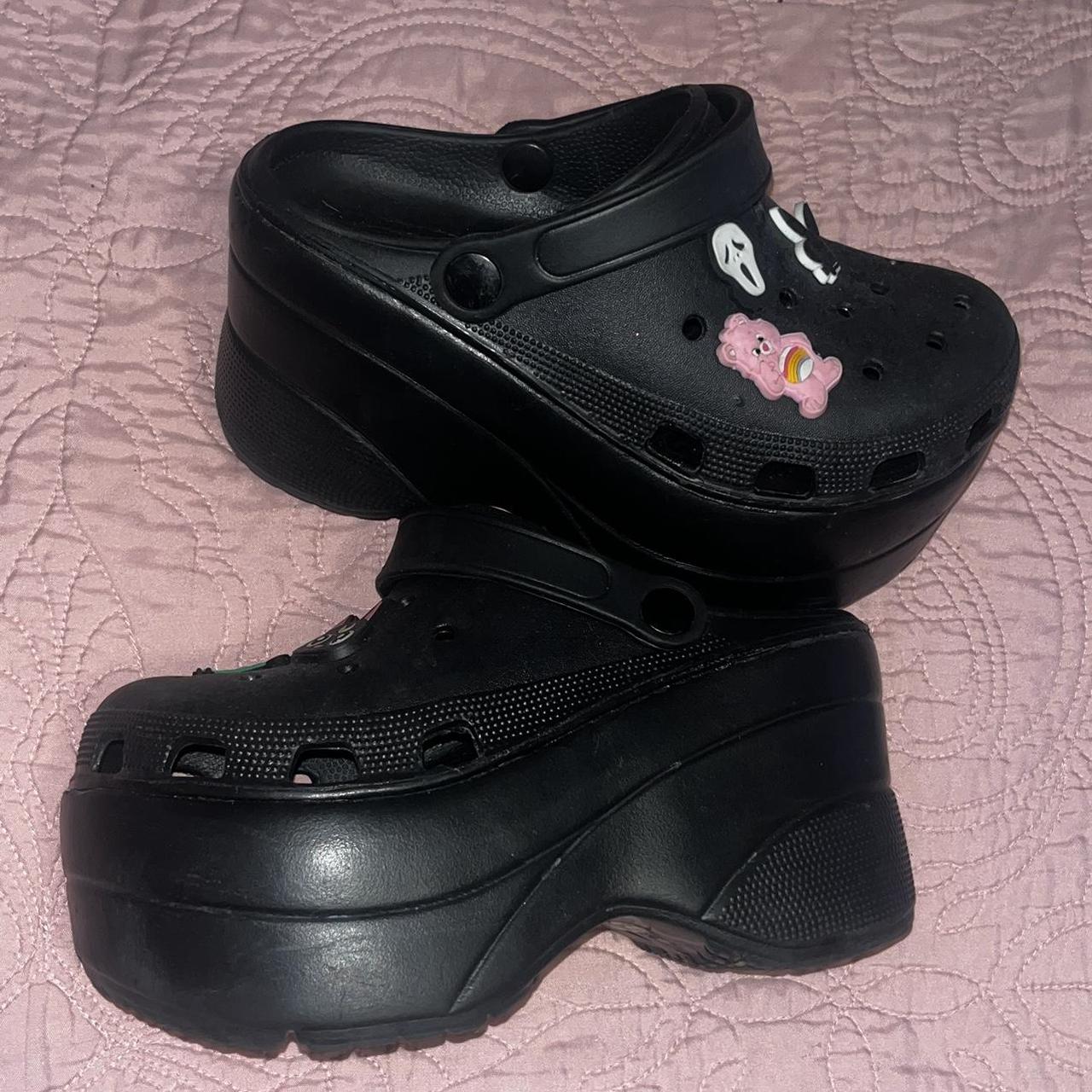 super chunky platform goth crocs🖤 (not crocs brand!)... - Depop