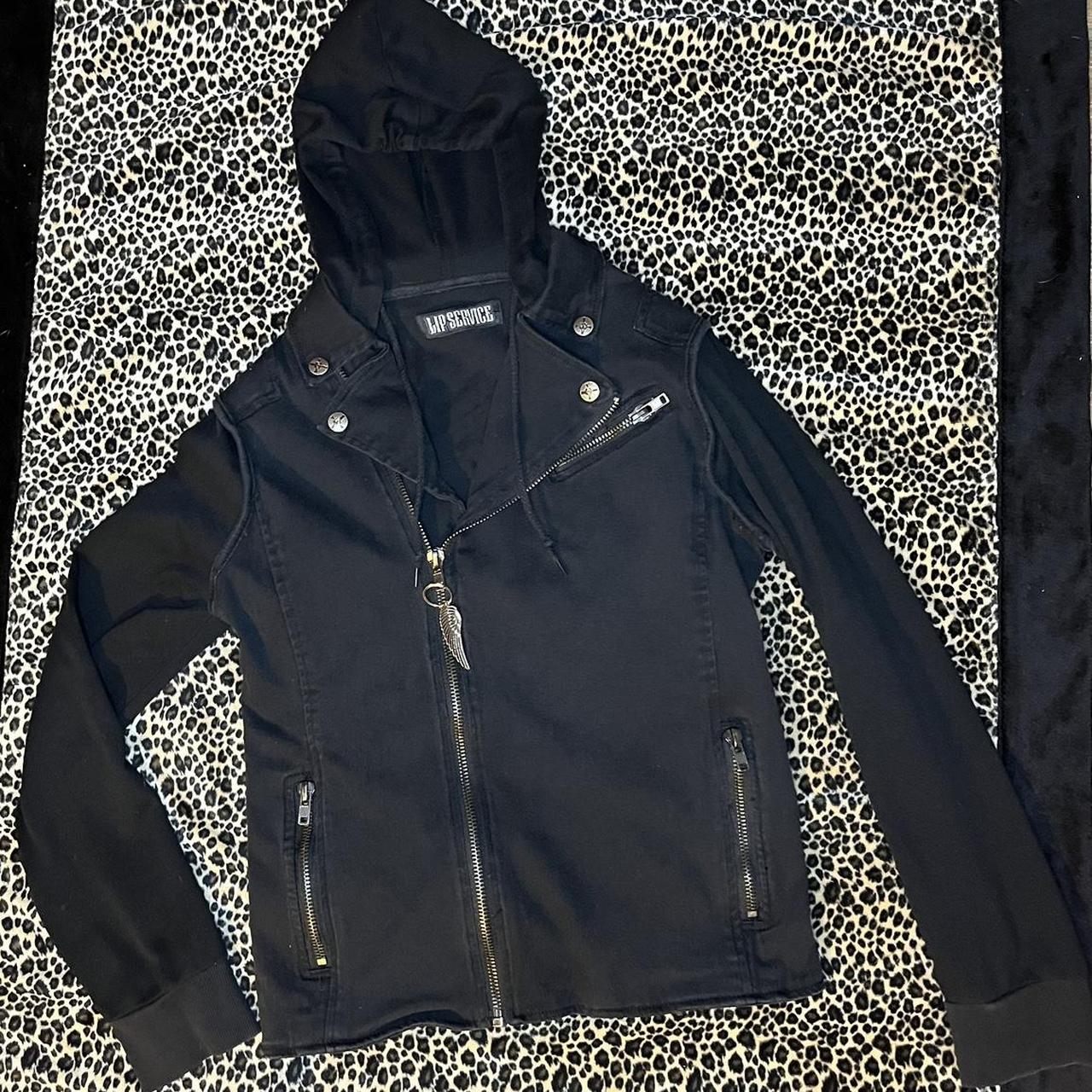 VINTAGE LIP SERVICE denim jacket ~ perfect condition... - Depop