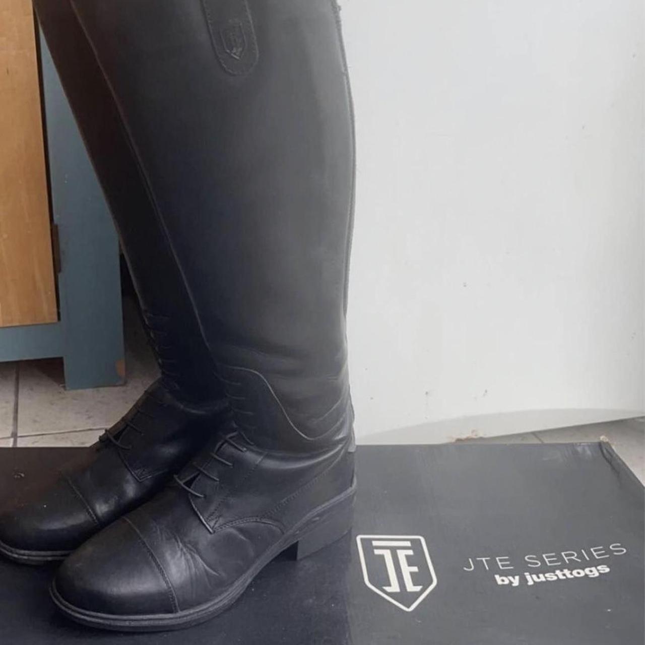 HORSE RIDING BOOTS Just Togs JTE Nebraska H20... - Depop