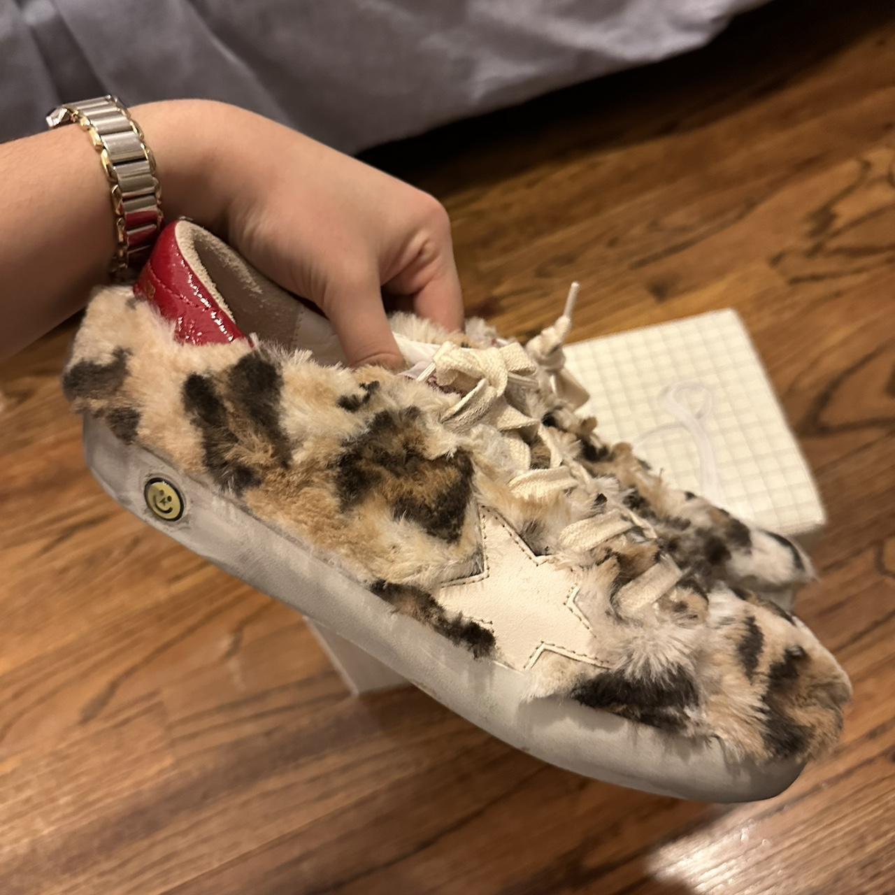 Mega funky pair of FURRY golden goose! I think these... - Depop