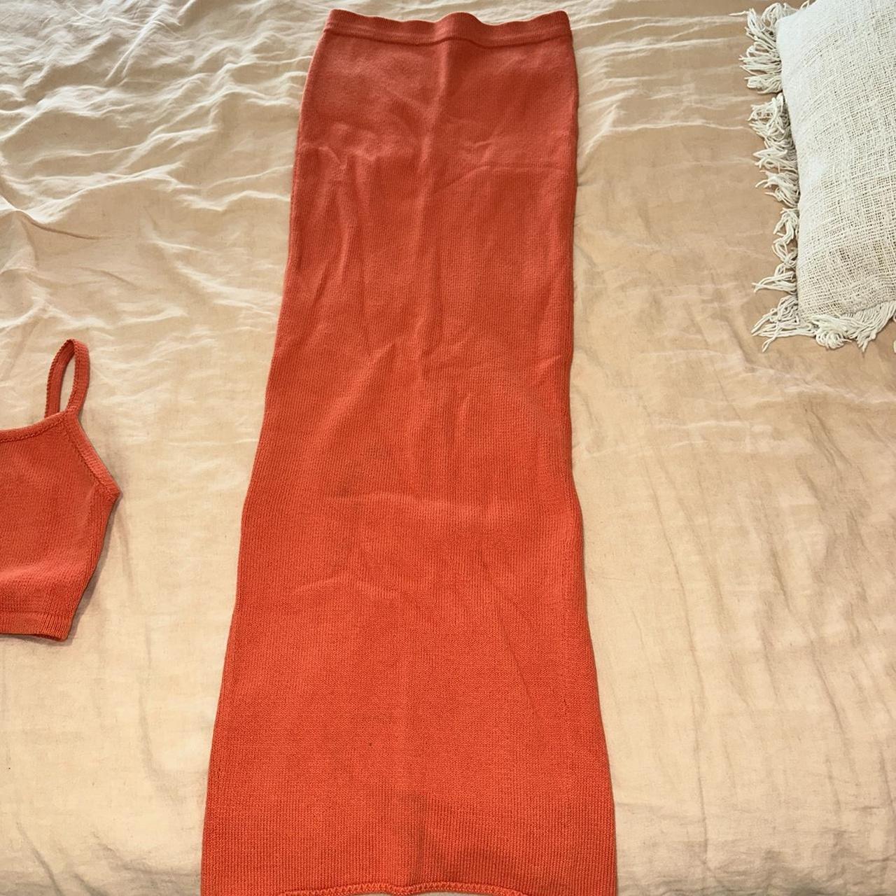 Asta resort set orange top size small skirt size... | Depop