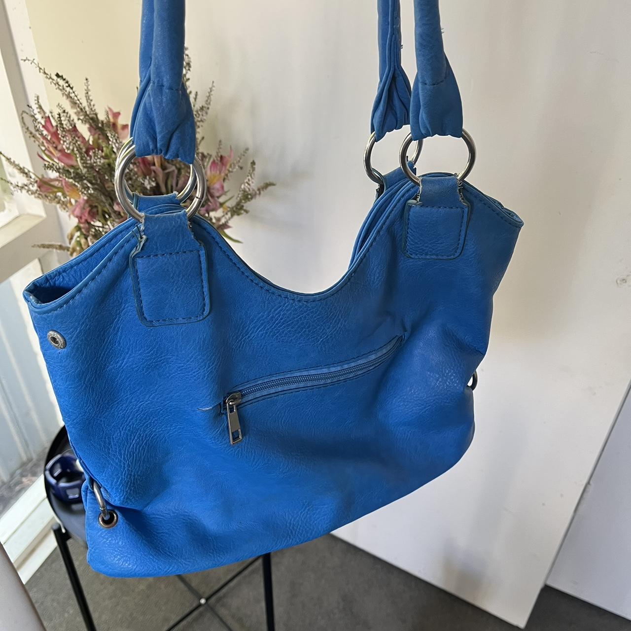 Vintage royal blue bucket / hobo tote bag! Such a... - Depop