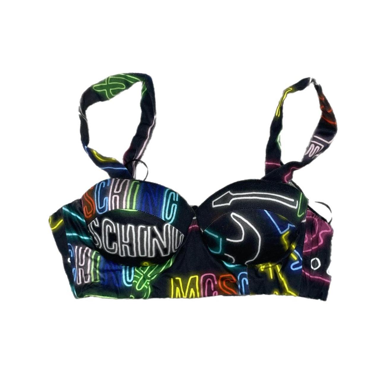 Womens Moschino bralette top. Fits like a size small - Depop
