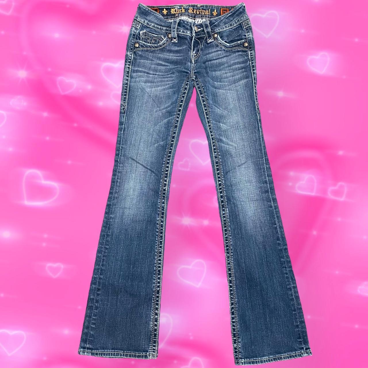 Y2K Rock Revival bootcut denim 🦋 -deborah boot... - Depop