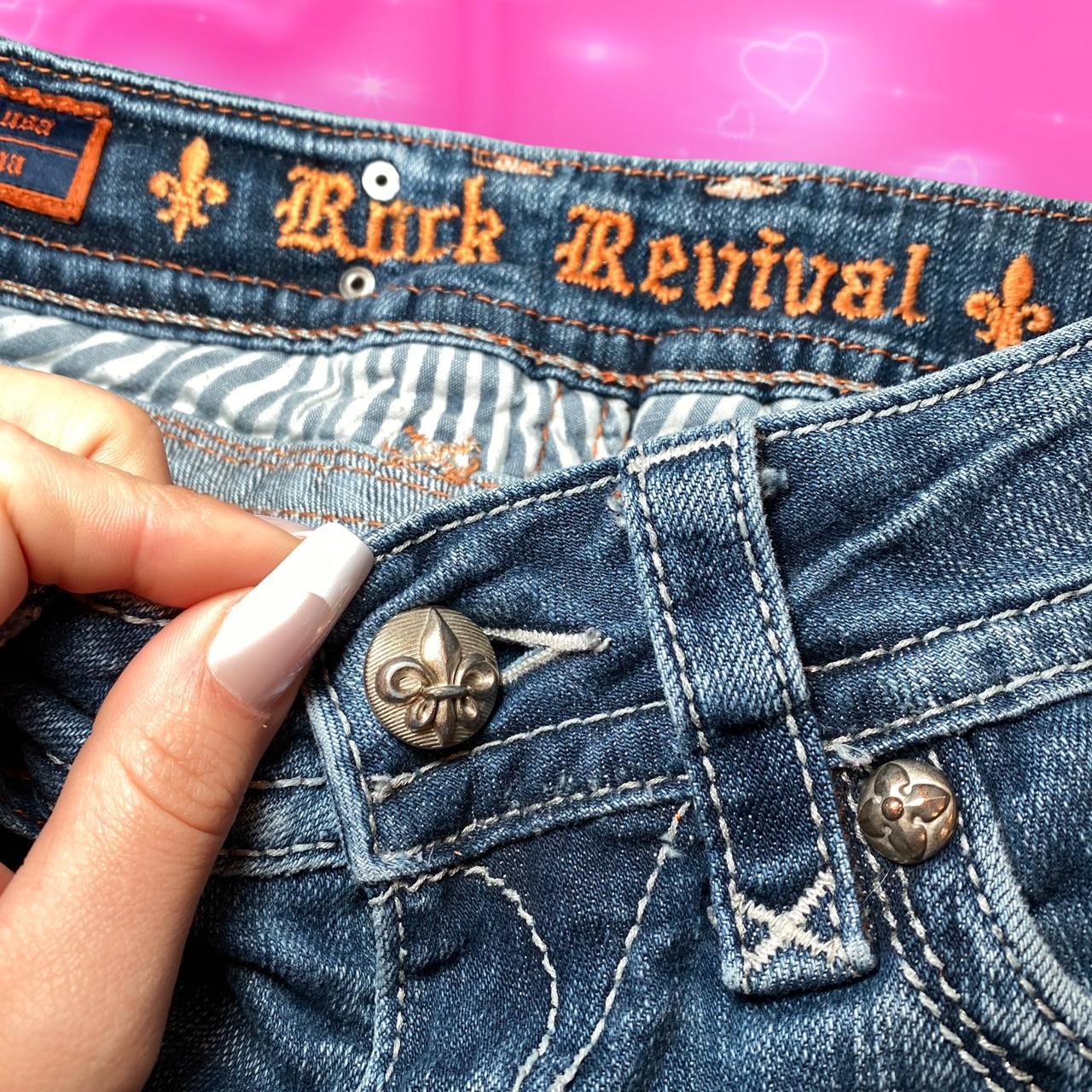 Y2K Rock Revival bootcut denim 🦋 -deborah boot... - Depop