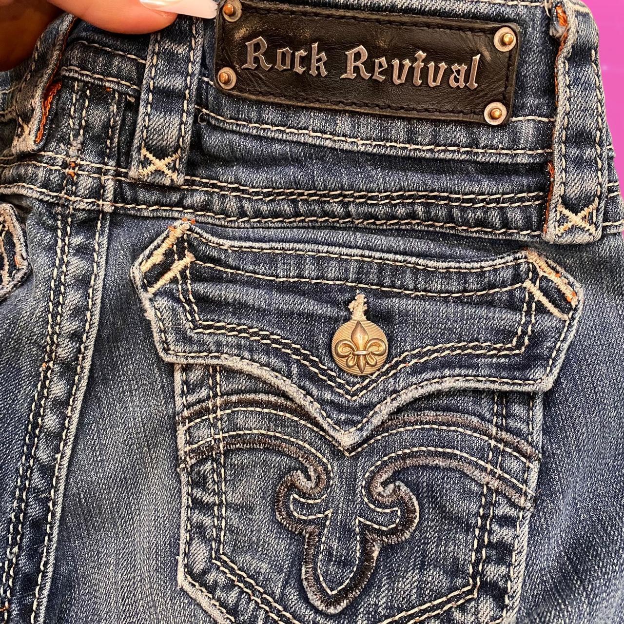Y2K Rock Revival bootcut denim 🦋 -deborah boot... - Depop