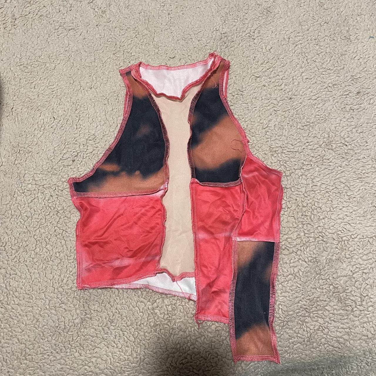 Cropped mesh panel crop top from a boutique. Only... - Depop