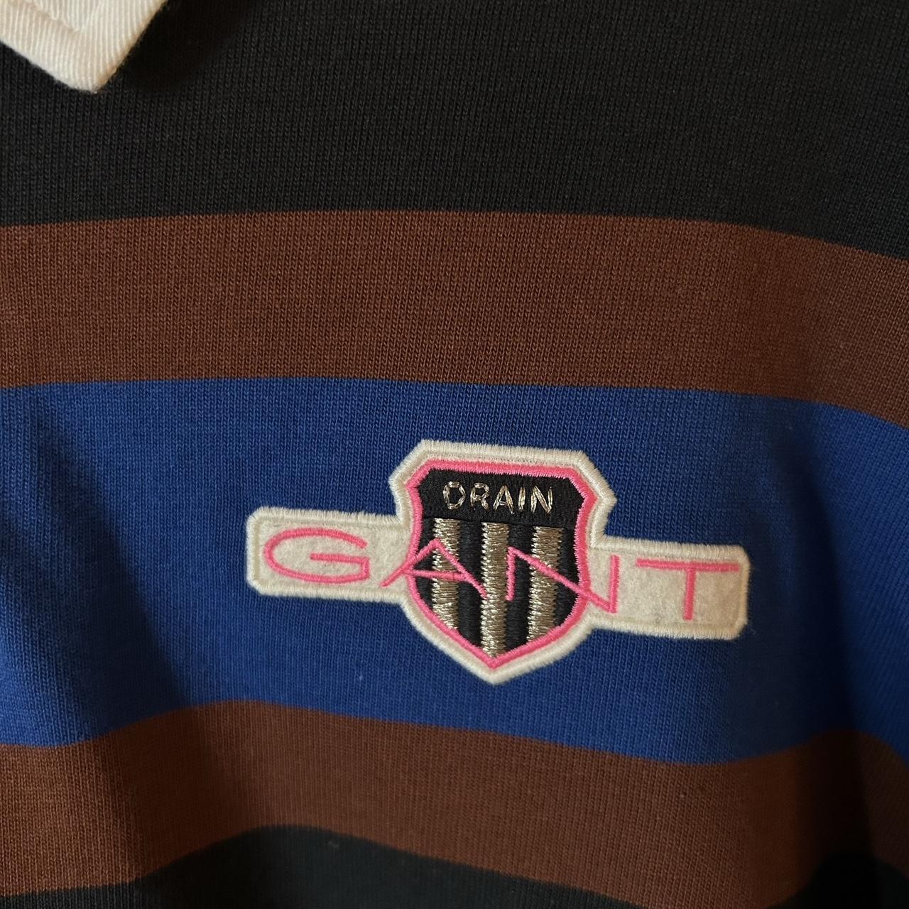 bladee drain gang x gant rugby shirt official... - Depop