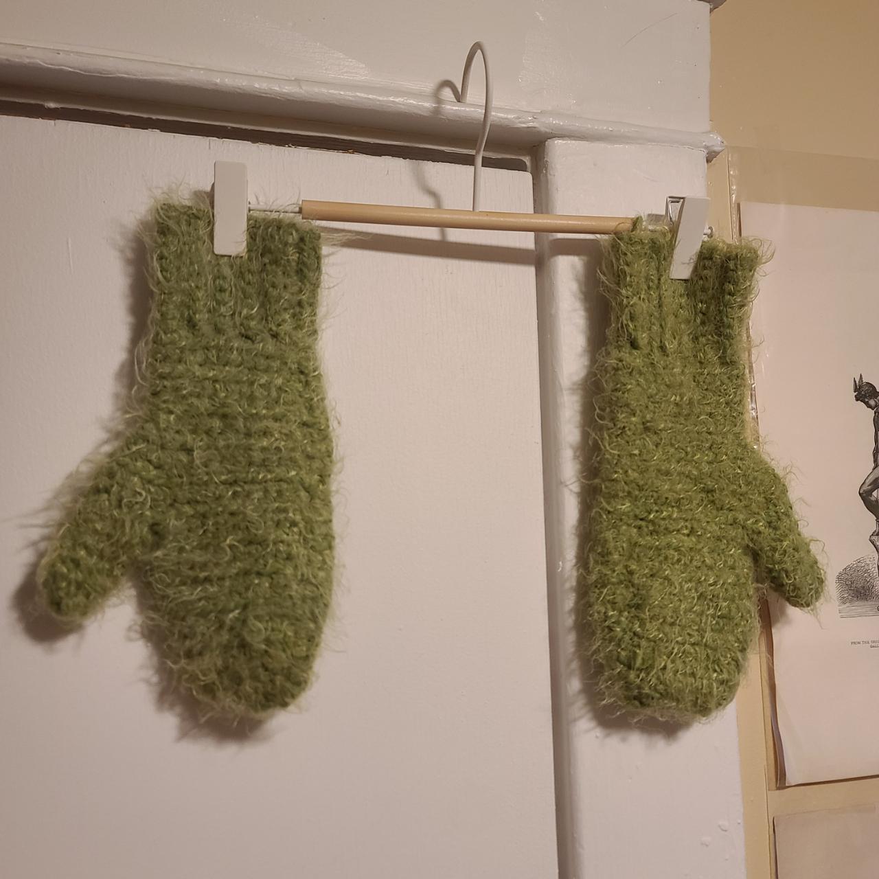 grinch paws!!!!! these are super fuzzy and ultra... - Depop