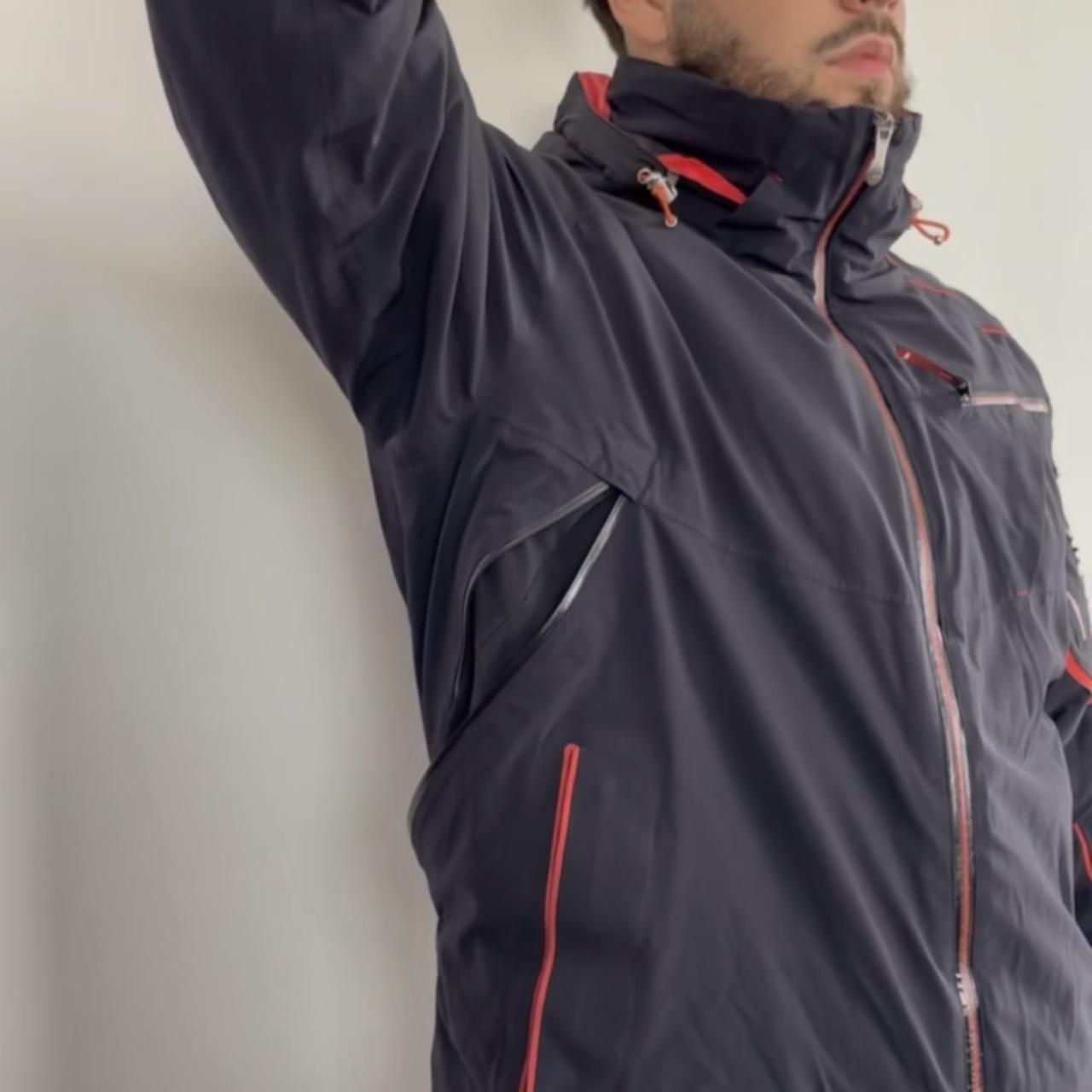 Salomon Technical Recco Jacket Black & Red Size... - Depop