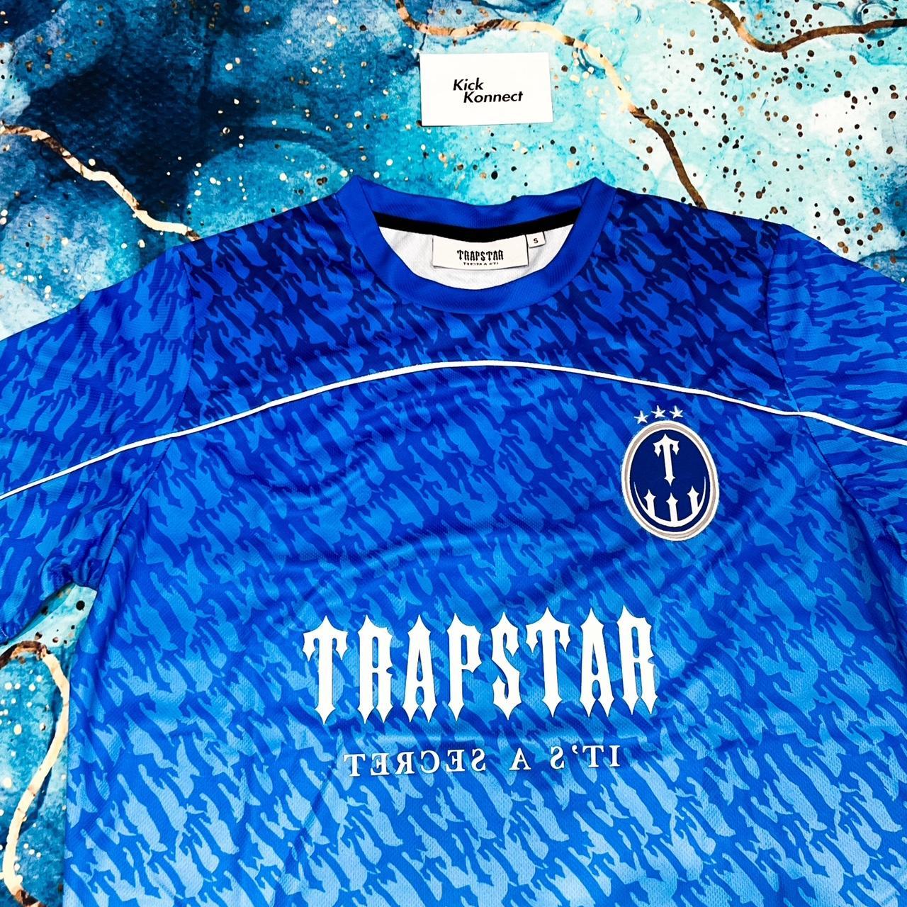 MENS TRAPSTAR IRONGATE JERSEY BLUE GRADIENT 🥶 MILAN... - Depop