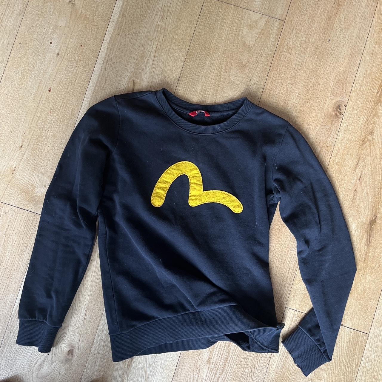 Sickest black evisu crewneck jumper sweatshirt... - Depop