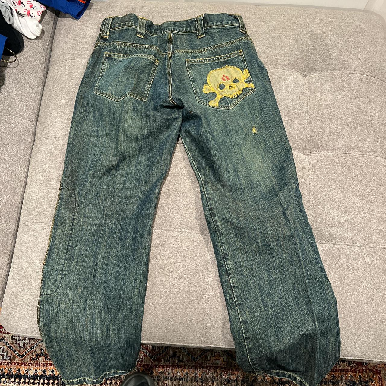 Icon Strongarm denim reinforced motorcycle pants... - Depop