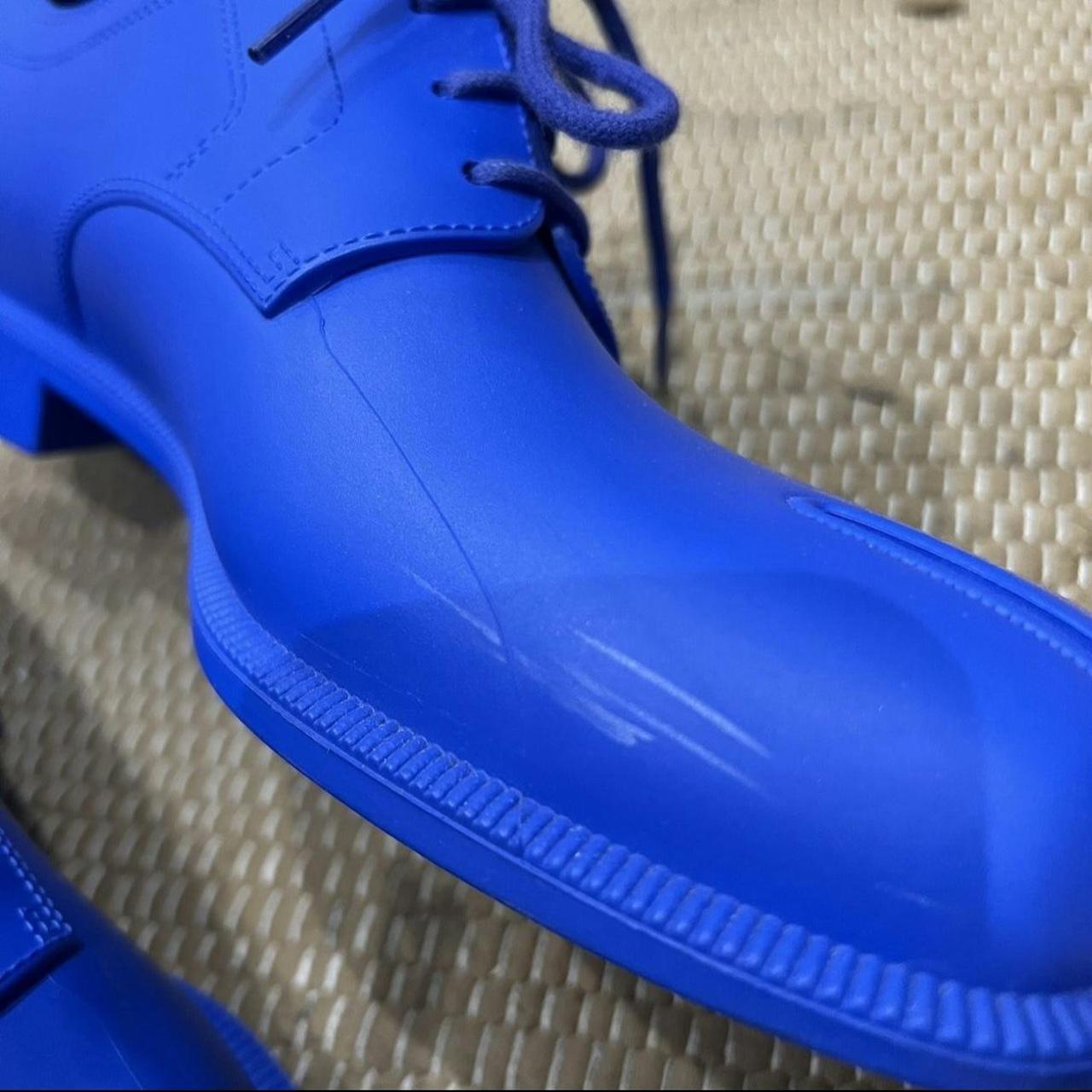 Maison Margiela Rubber Derby Tabis Cobalt... - Depop