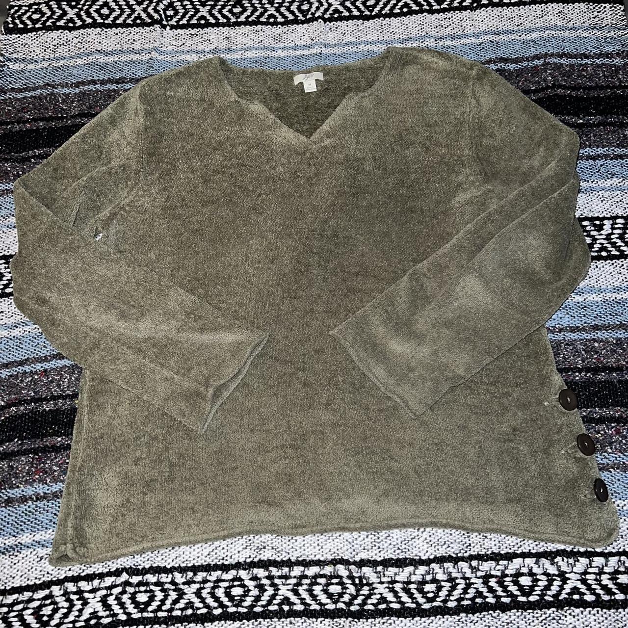 🍵fuzzy sweater super soft & plush sweater with... - Depop