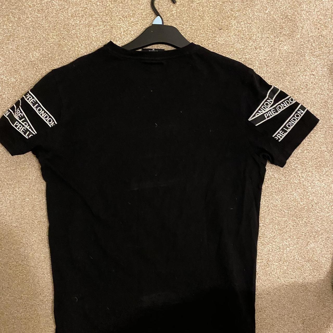 Pre London Taped t shirt black size medium In good... - Depop