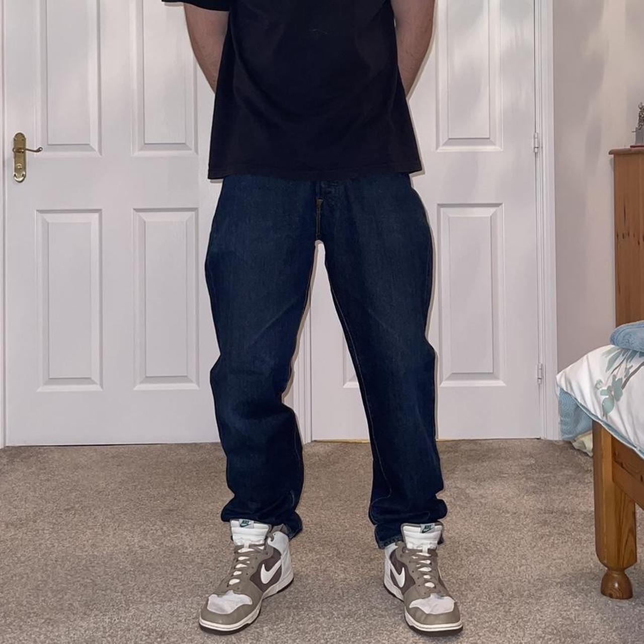 🎌 EVISU Script Jeans 🎌 32” Wasit • 32” Length • 12”... - Depop